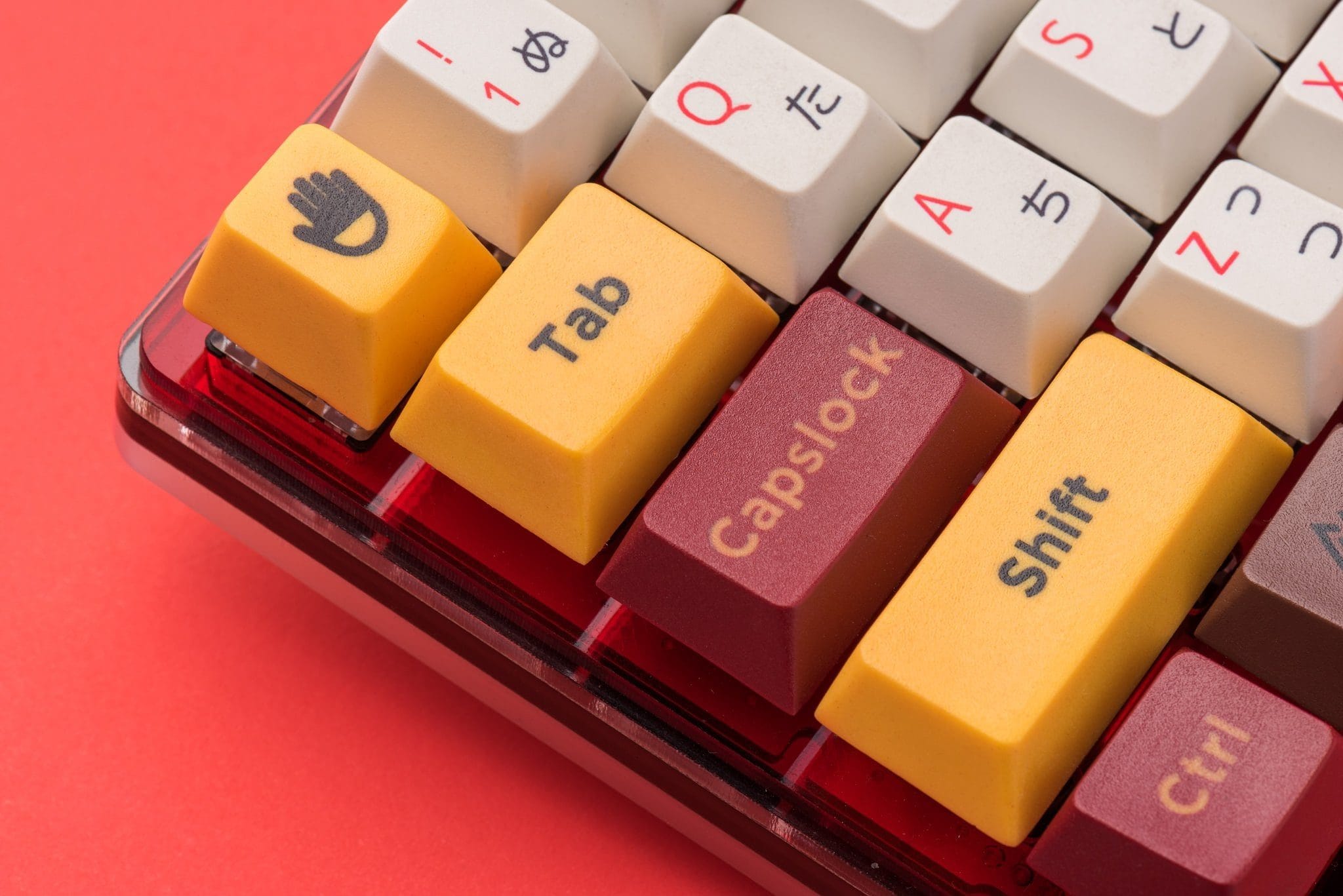 Novelties Red Tone keycap set - Jelly Key