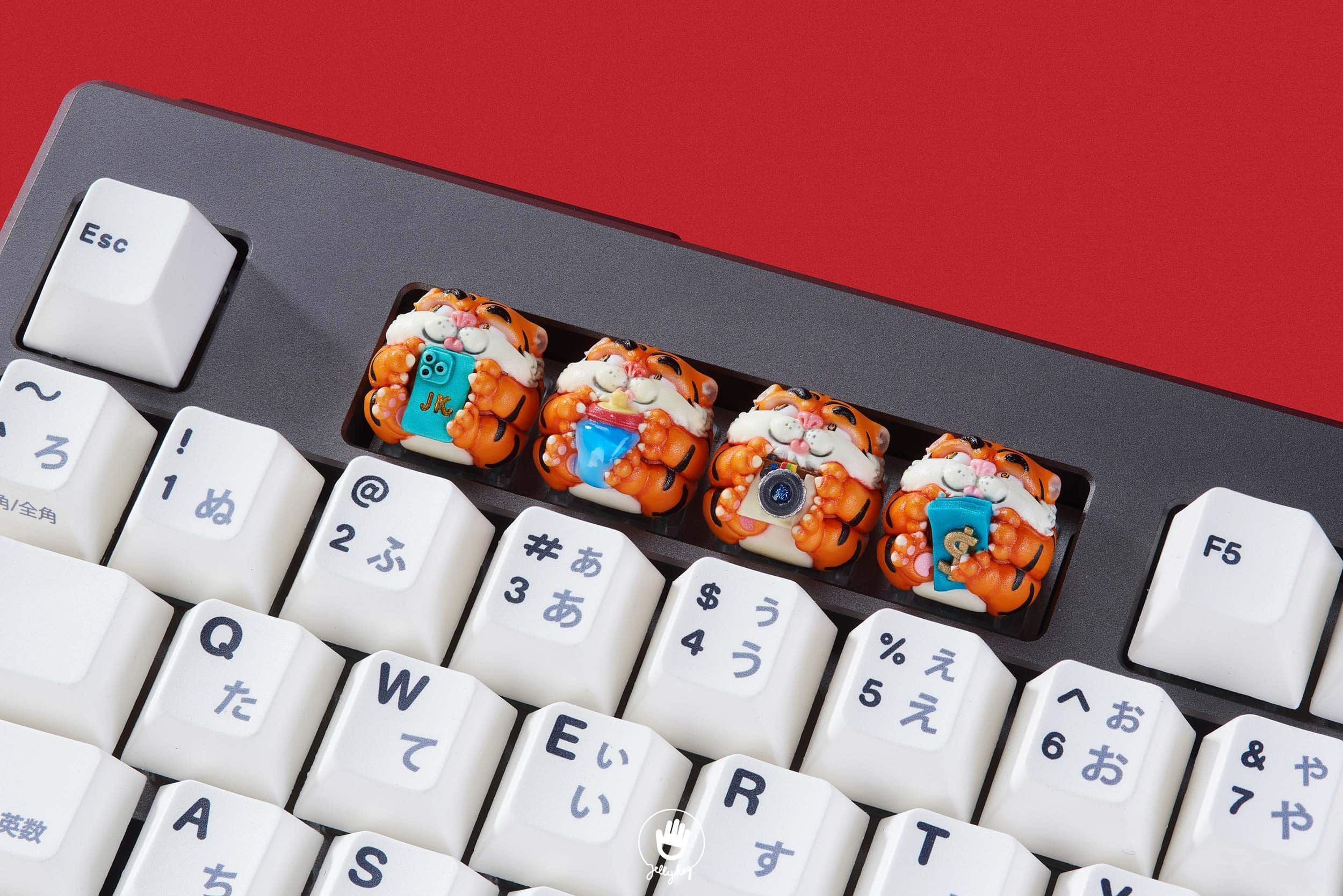 Tiger Cubs artisan keycaps - Jelly Key