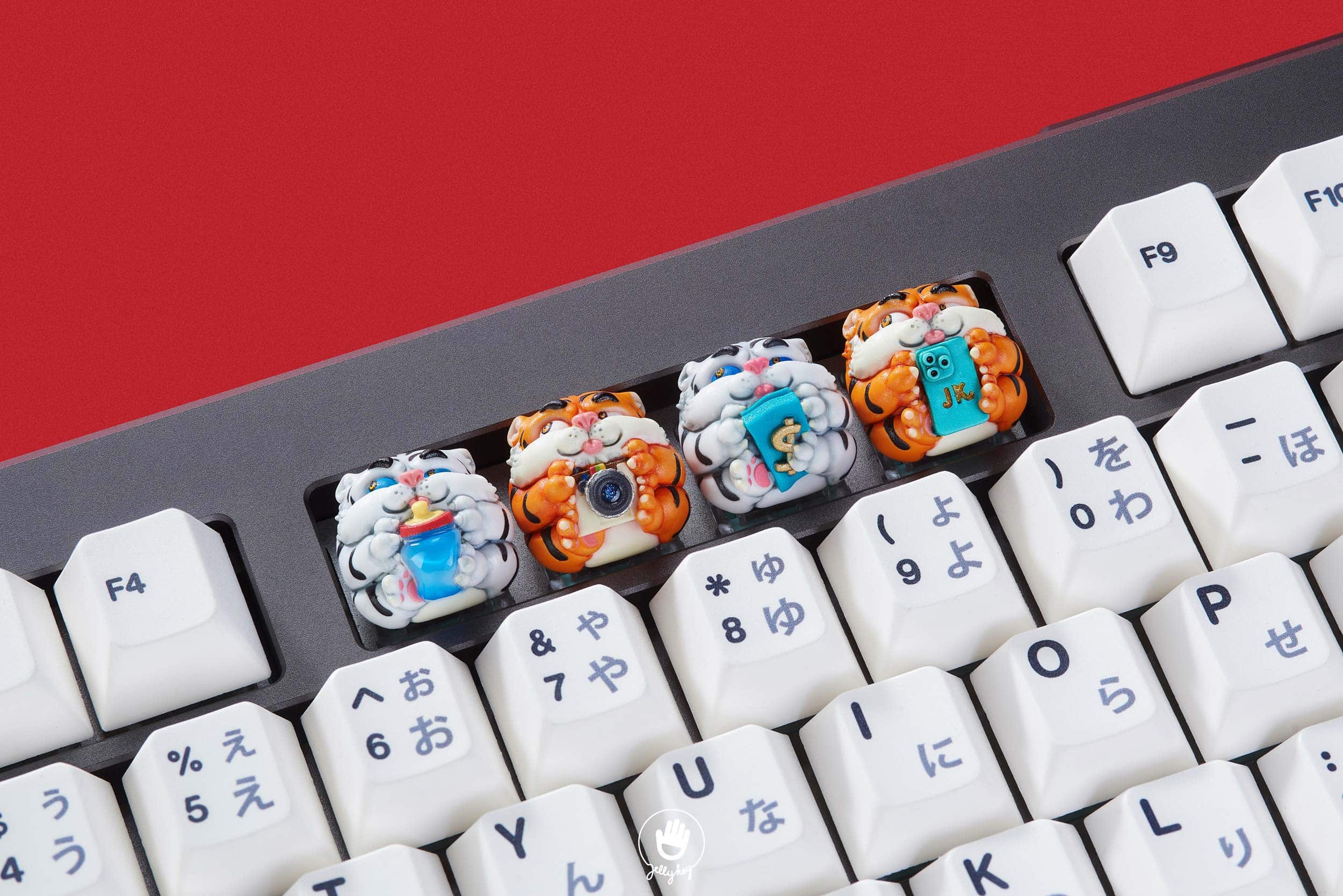 Tiger Cubs artisan keycaps - Jelly Key
