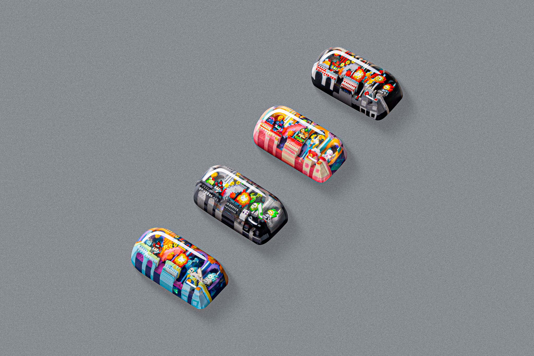 8-Bit series - Gaismas Kingdom artisan keycaps