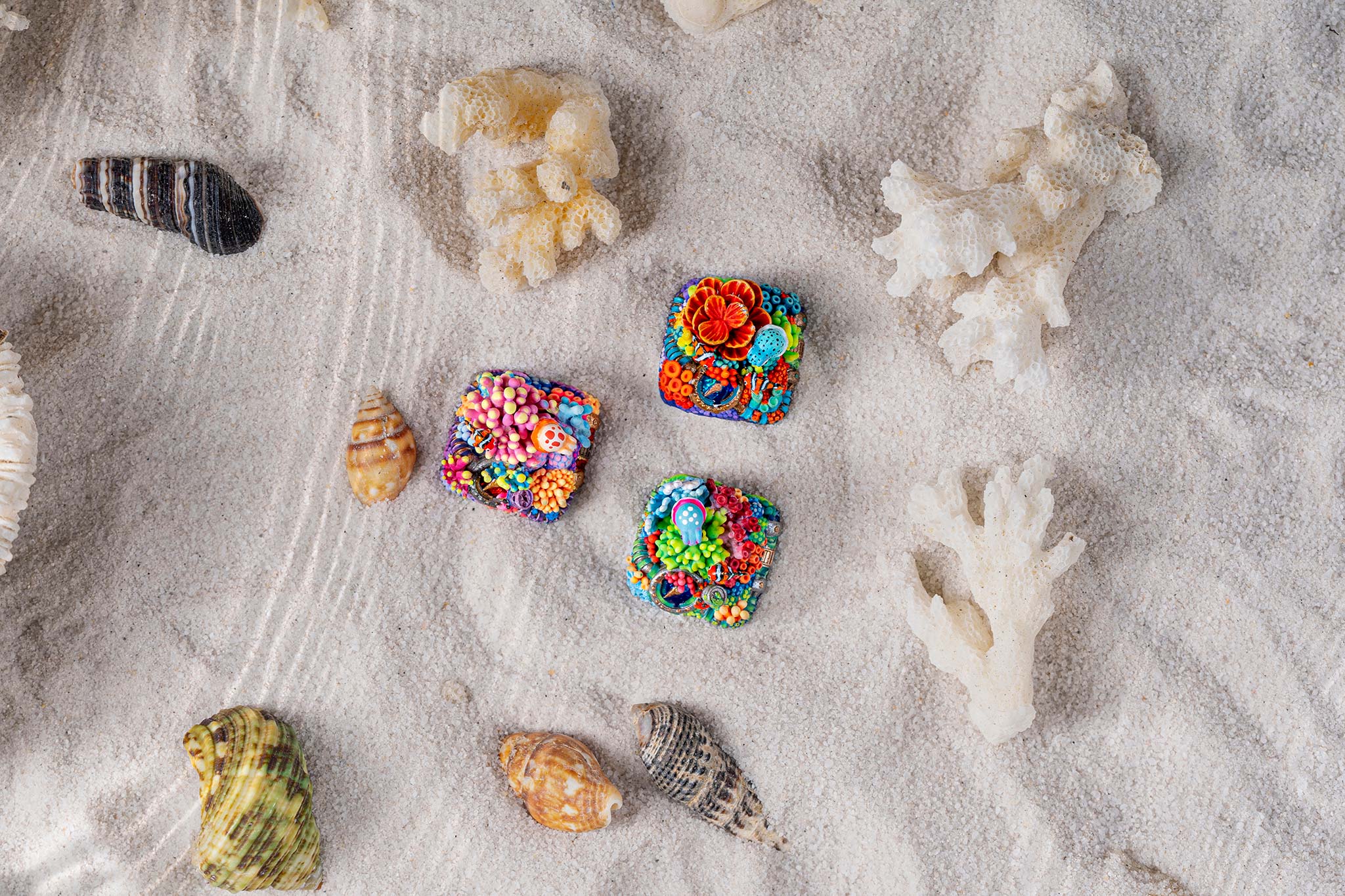 The Immense Ocean series - Coral Odyssey artisan keycaps - Jelly Key