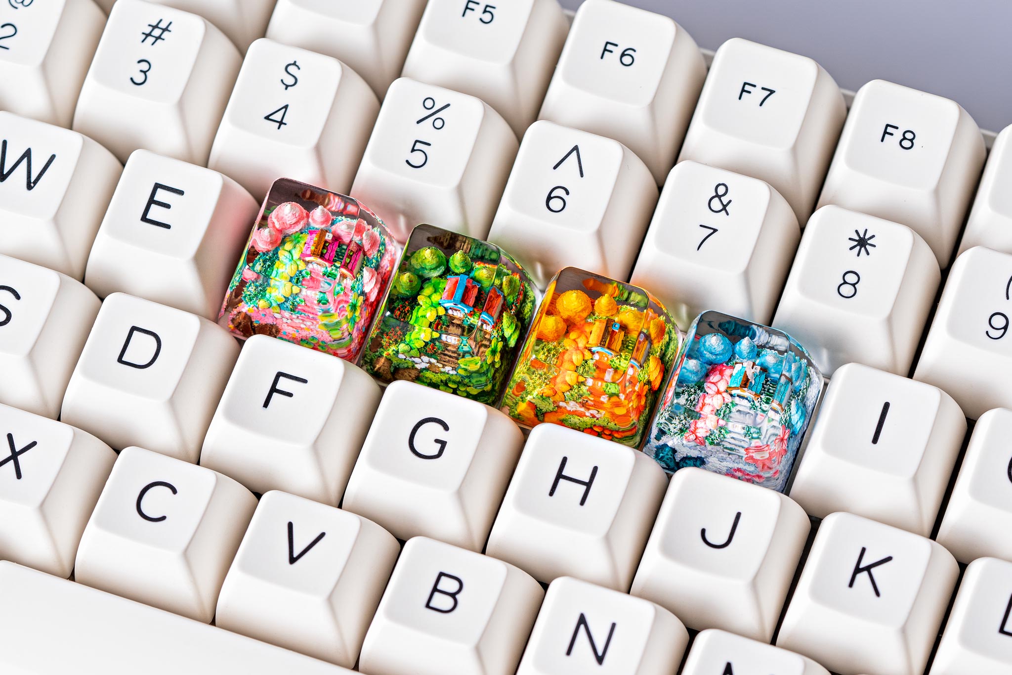 Timber Haven artisan keycaps