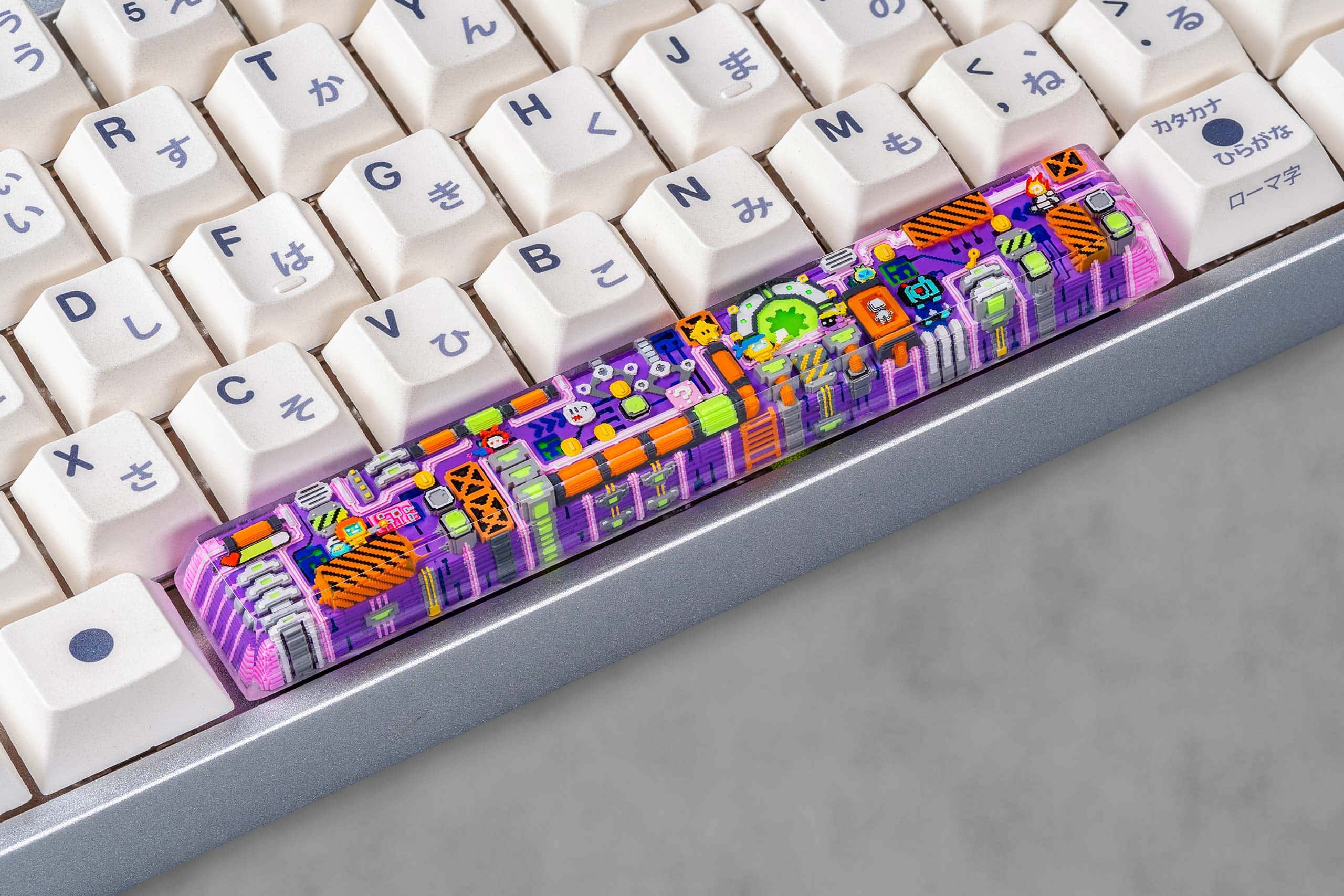 8-Bit Series: Pipeline Battle artisan keycaps - Jelly Key