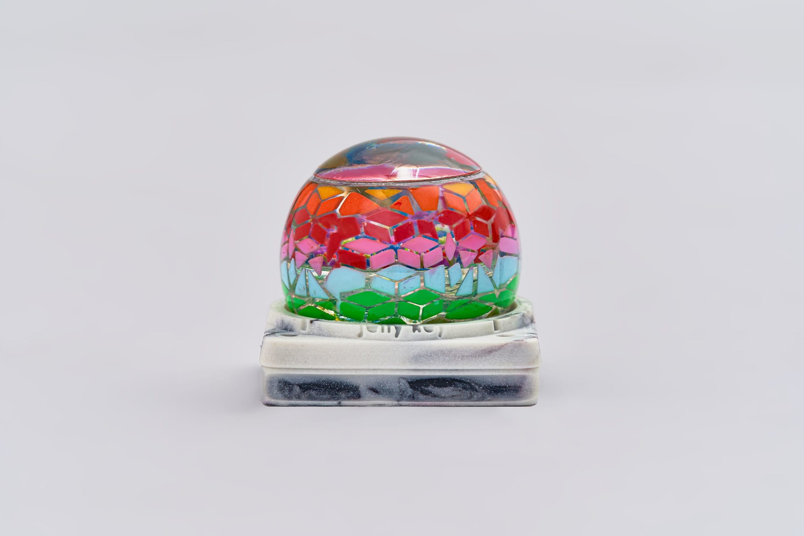 Mosaic Rose artisan keycap - Jelly Key