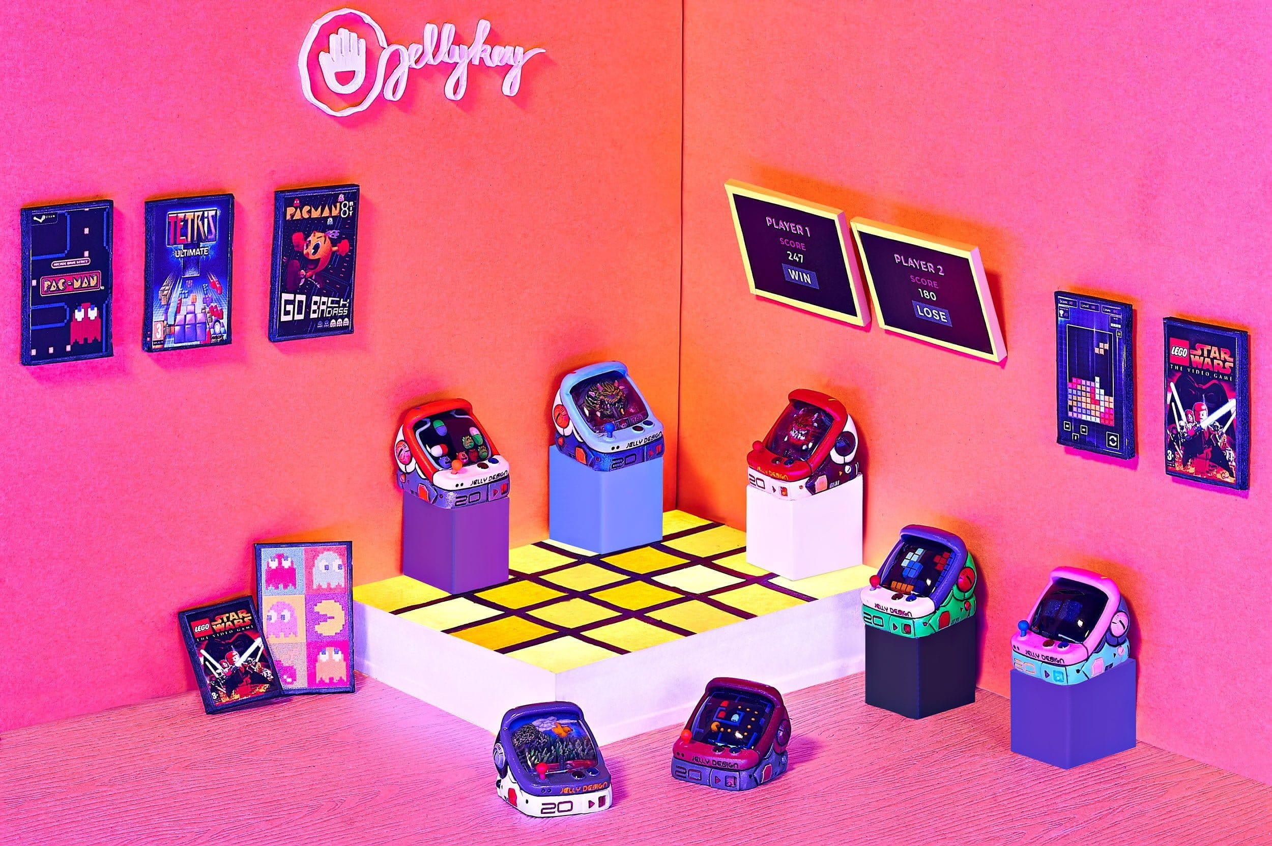 Arcade Cabinets artisan keycaps