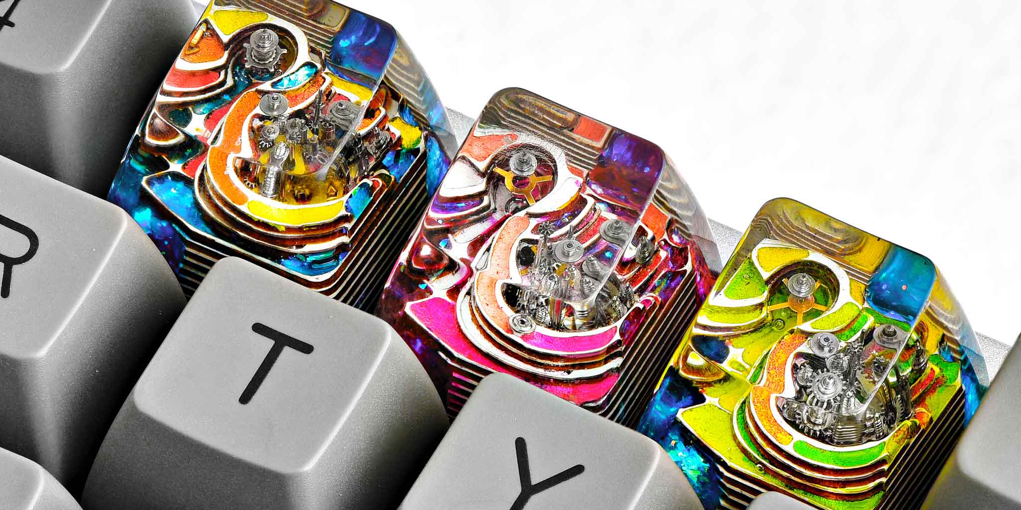 Artifact series – Cities of tomorrow artisan keycaps - Jelly Key