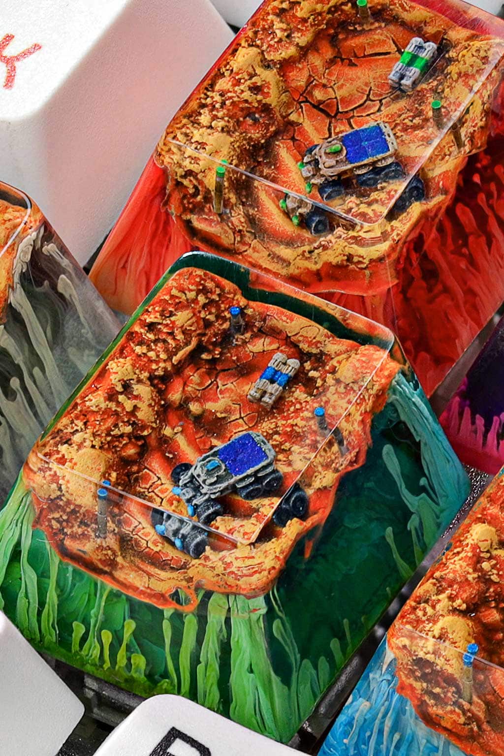 Eden reimagined: Butterscotch Planet keycaps - Jelly Key